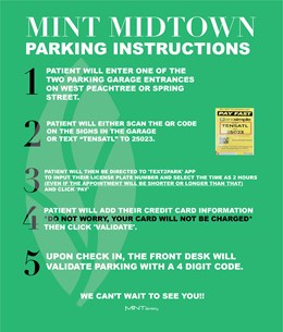  Parking Instructions MINT Midtown Atlanta